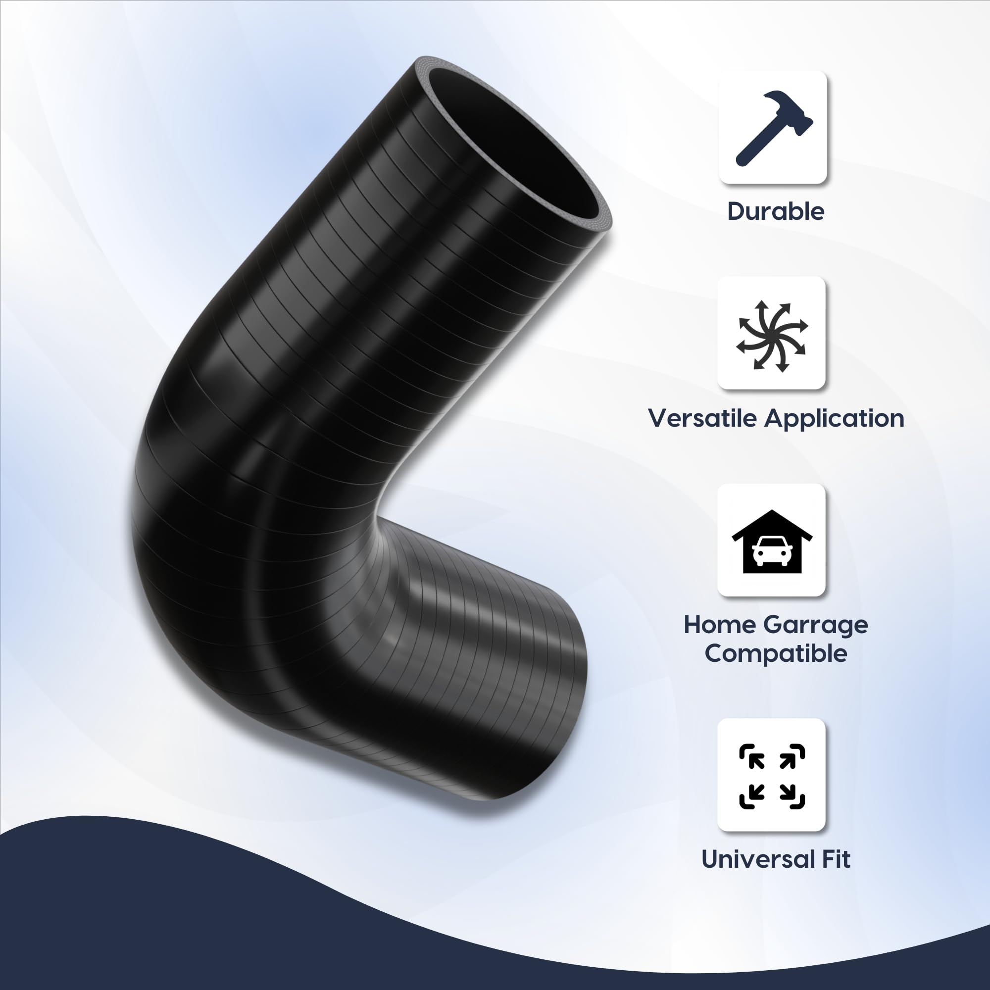 Turbo Intercooler Hose Endure 90 Degree Silicone Elbow Coupler - 3 Inch ...