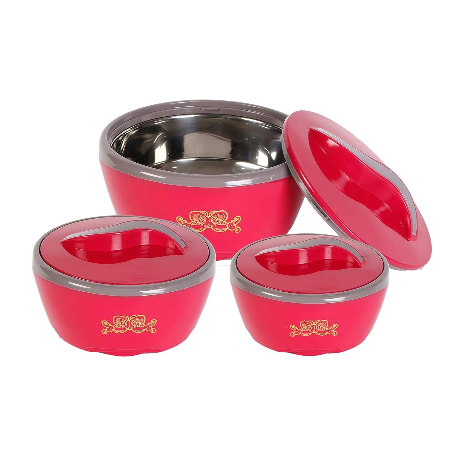 Jayco Status Insulated Casserole Set of 3 (600 ml, 1200 ml, 2 litres ...