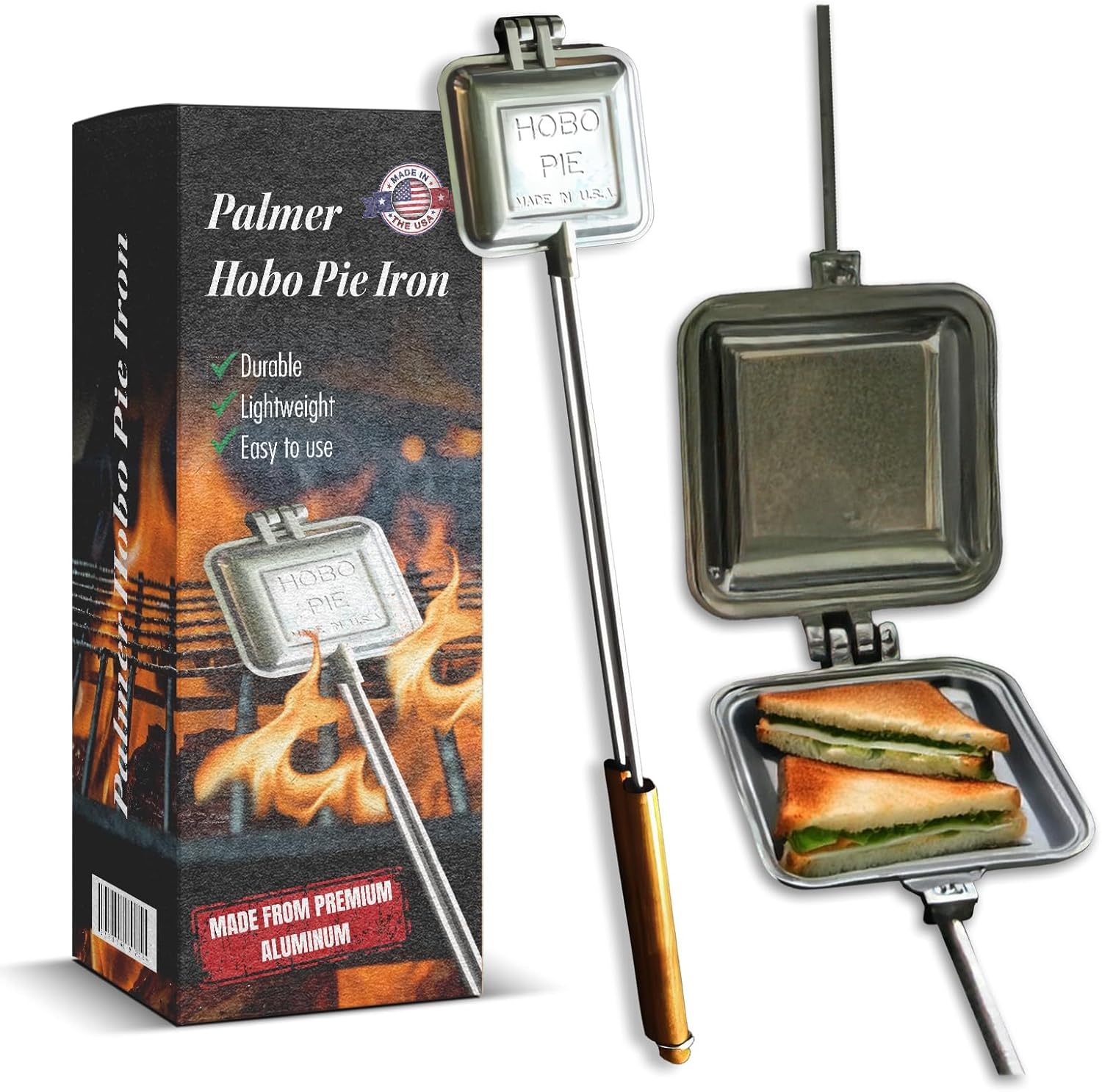 Amazon.com: C Palmer Hobo Sandwich Toaster, Mountain Pie Iron for ...