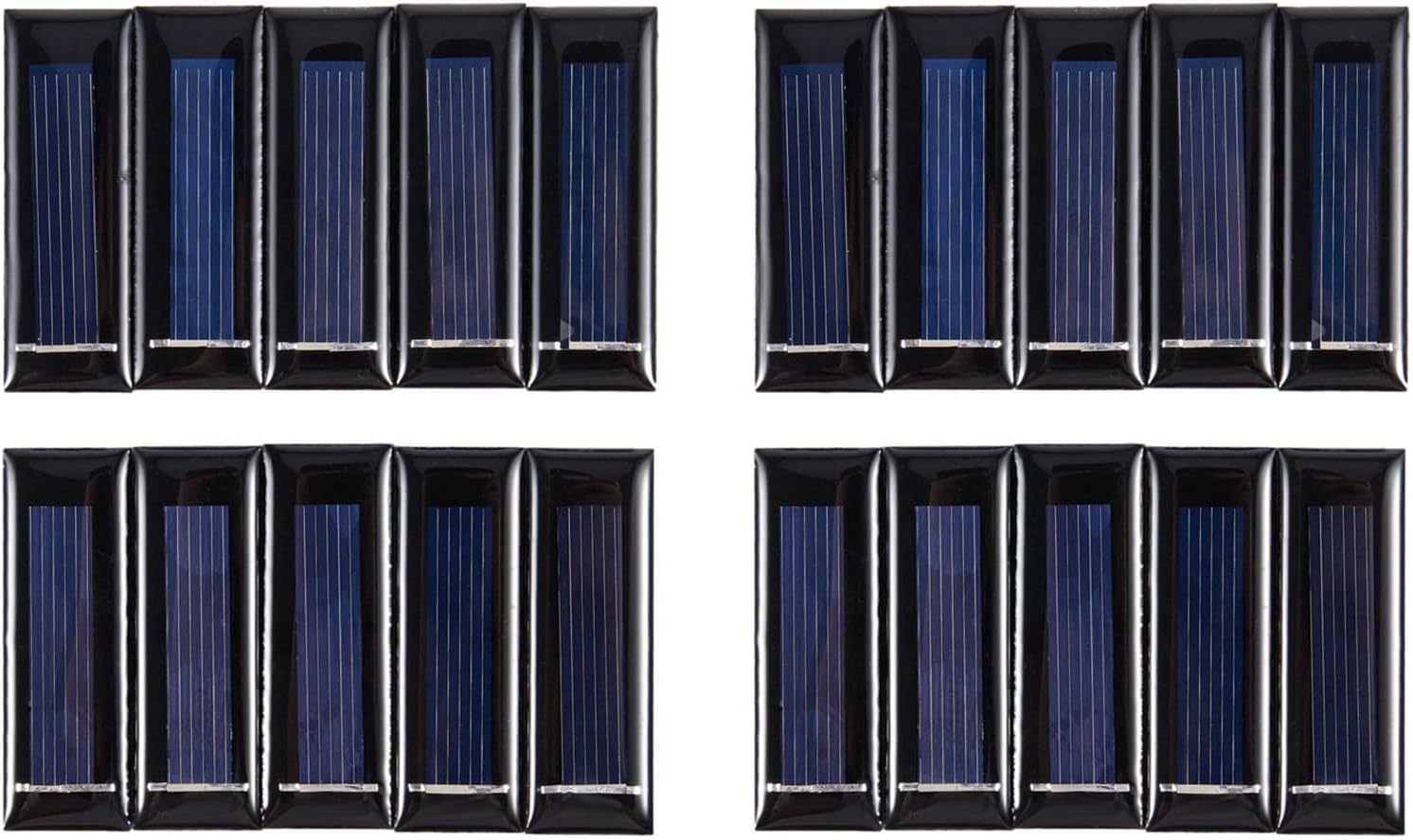 Amazon.com : KTELI 20Pcs Mini Solar Panel New 0.5V 100MA Solar Cells ...