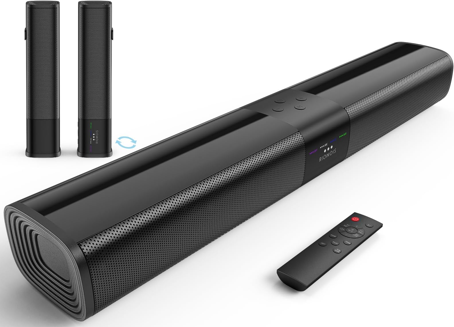 Amazon.com: 100 Watt 40 Inch TV Sound Bar, MEGACRA Home Theater System ...