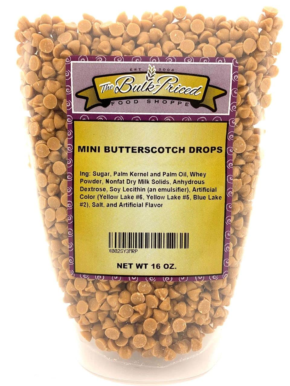 Amazon.com: Mini Butterscotch Drops, Bulk Size, Baking Chips (1 lb ...