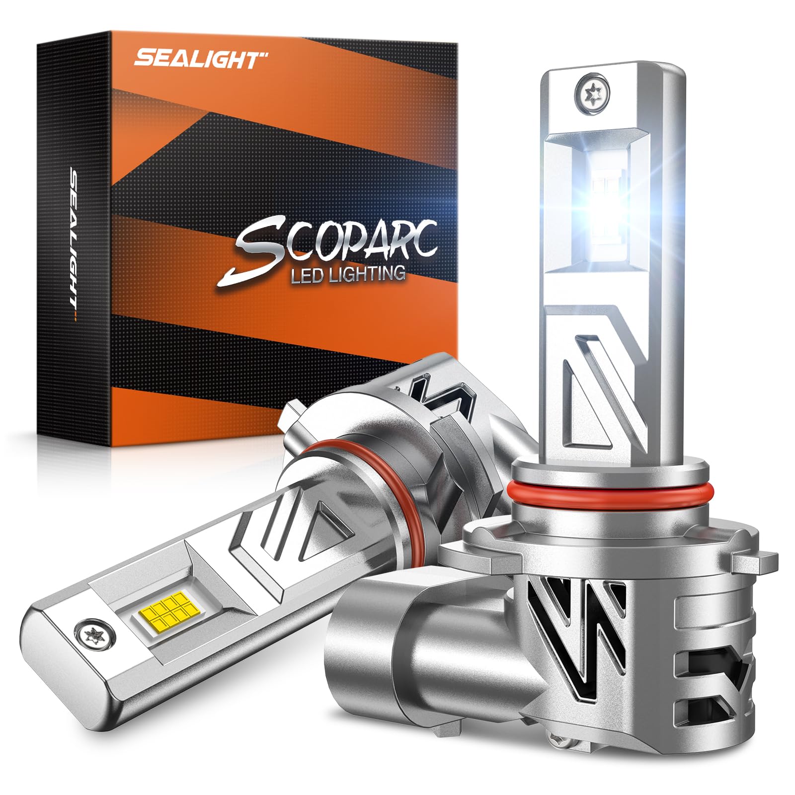 SEALIGHT S3 9005 LED Headlight Bulbs, 1:1 Real Size 32000LM 9005/HB3 ...