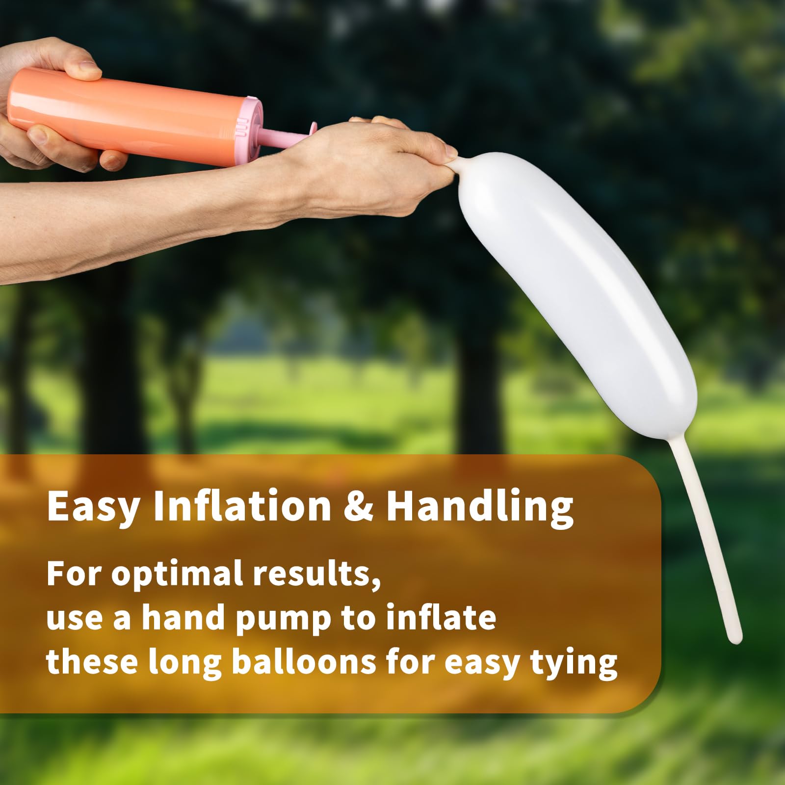 Snapklik.com : 100 Packs White 360 Long Balloons For Tying Balloon Arch ...