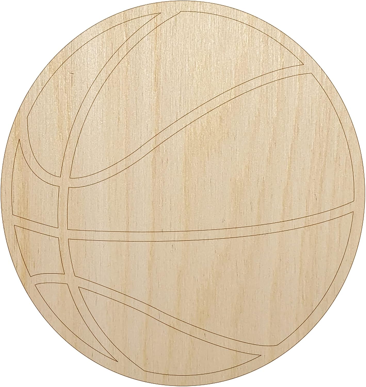 Amazon.com: Basketball Sport Unfinished Wood Shape Piece Cutout for DIY ...