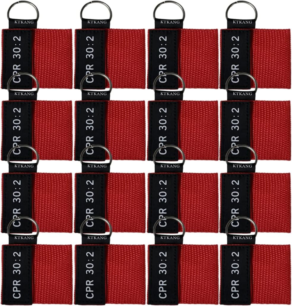 Amazon.com: KTKANG 50Pcs/Pack CPR Barrier with Keyring One-Way Valve ...