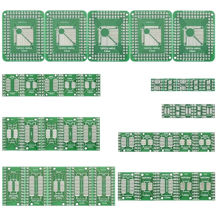 Buy RMENOOR 40Pcs PCB Adapter Board Kit SMD to DIP Adapter Double Sided ...
