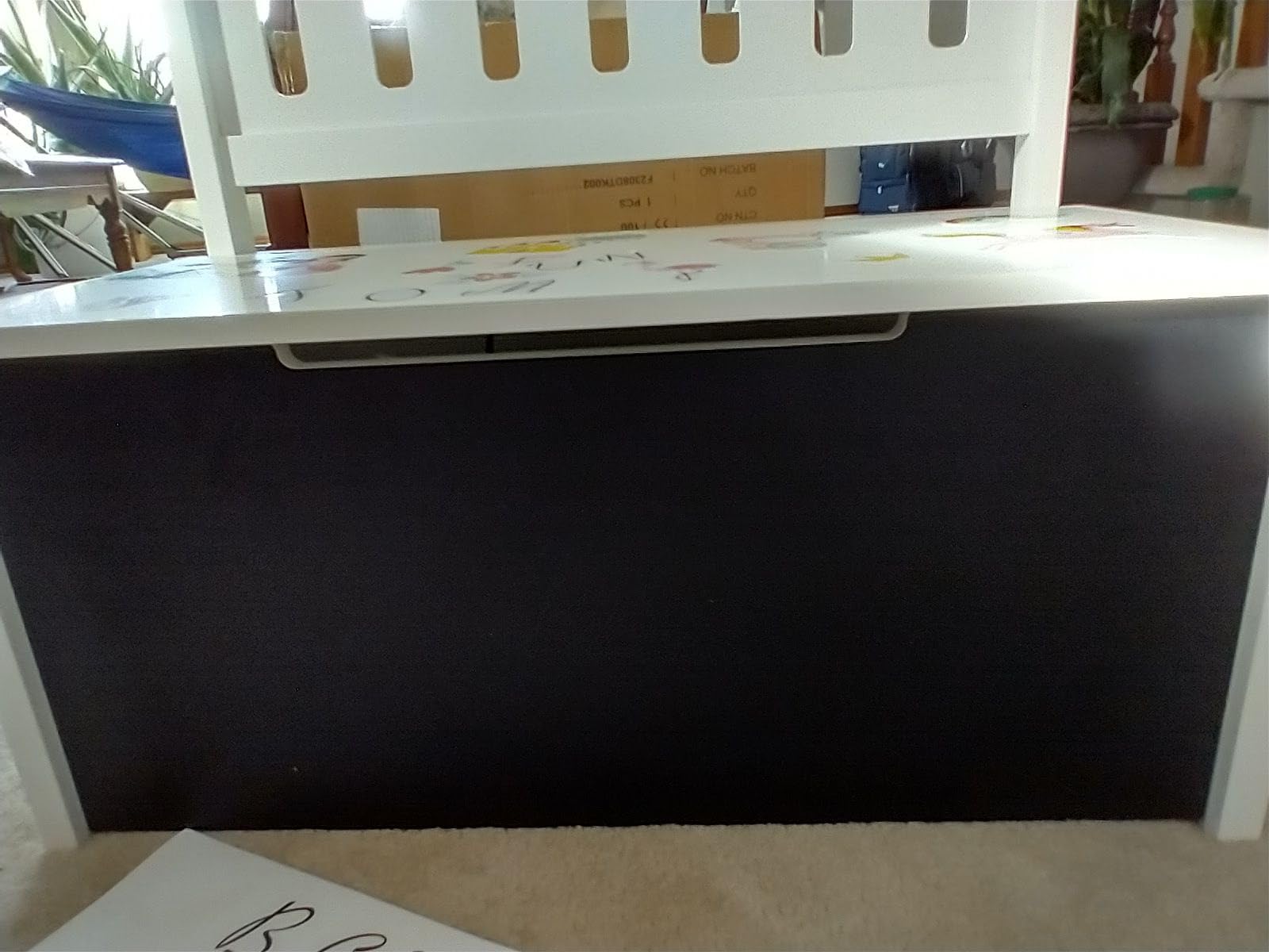 TOOKYLAND Wooden Toy Storage Box - Lift Top Chest and Seating Bench ...