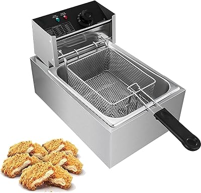 VIVOHOME Electric Deep Fryer with 3L / 12.6 Cup Oil Capacity, Stainless ...