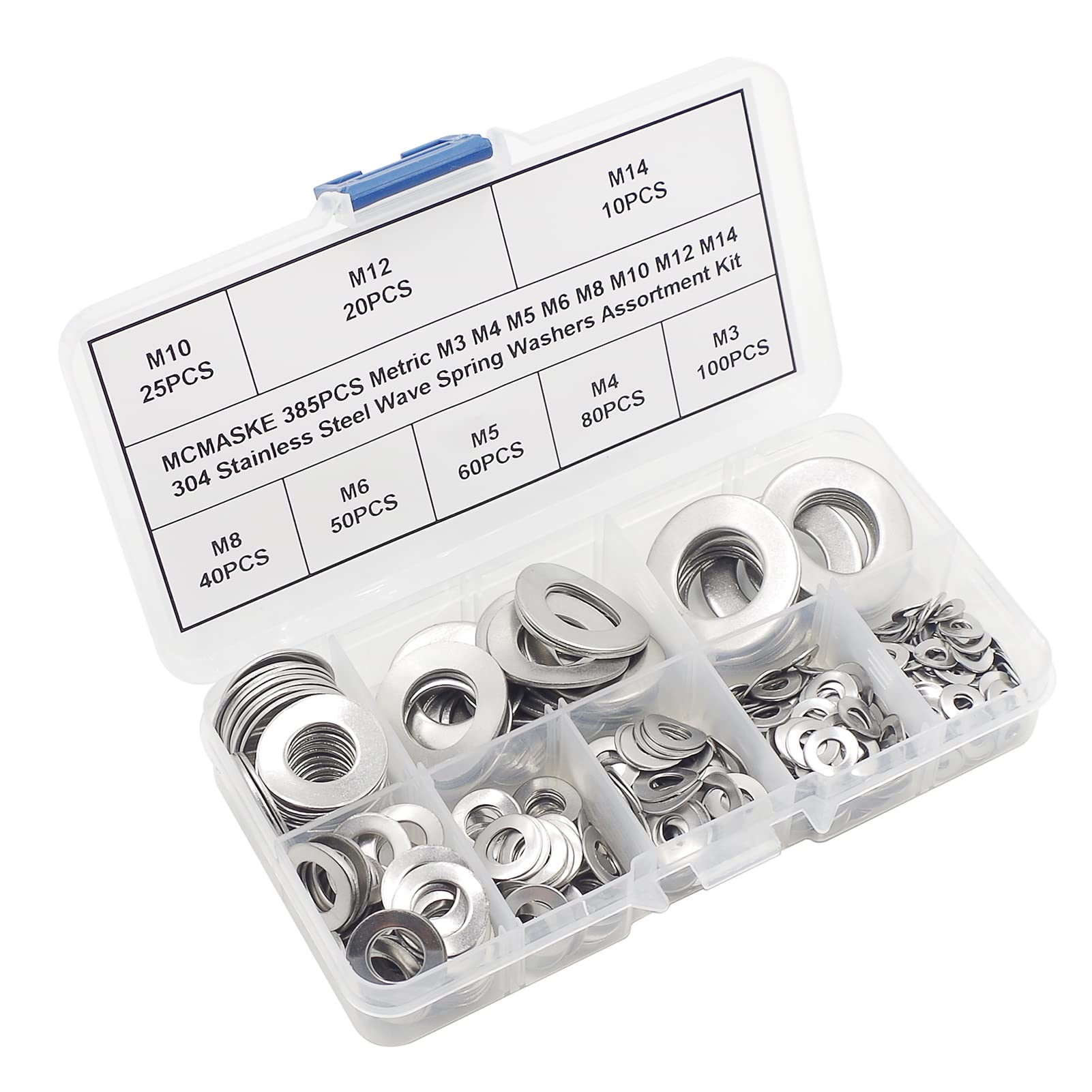 Snapklik.com : 385PCS Metric M3 M4 M5 M6 M8 M10 M12 M14 304 Stainless ...
