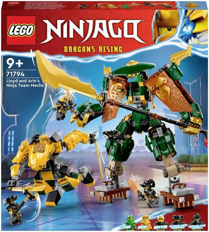 Amazon.com: LEGO Ninjago 71794 L'Équipe de Robots des Ninjas Lloyd et ...