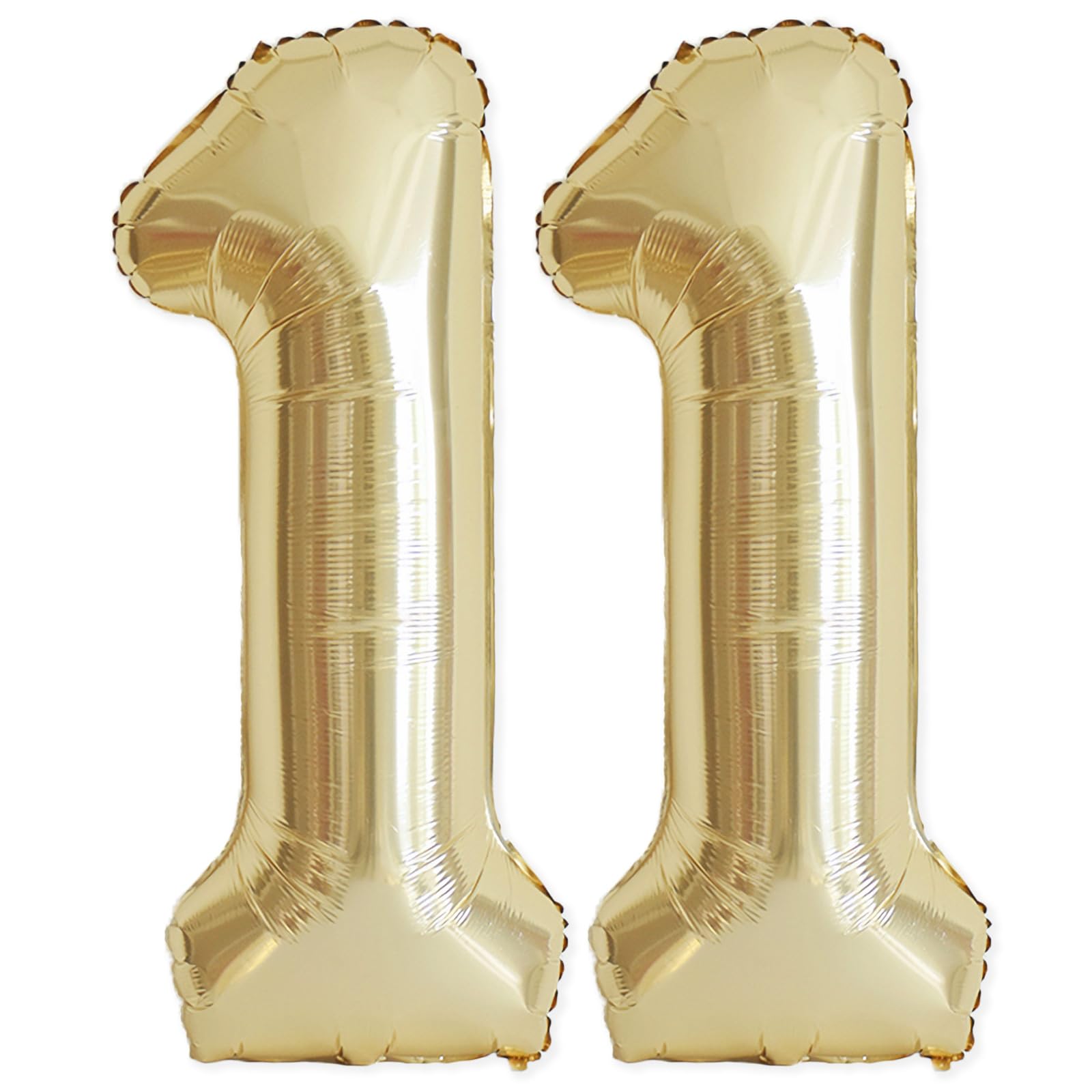 Amazon.com: 11 Balloon Number, 40 Inch Champagne Gold Foil Balloons ...