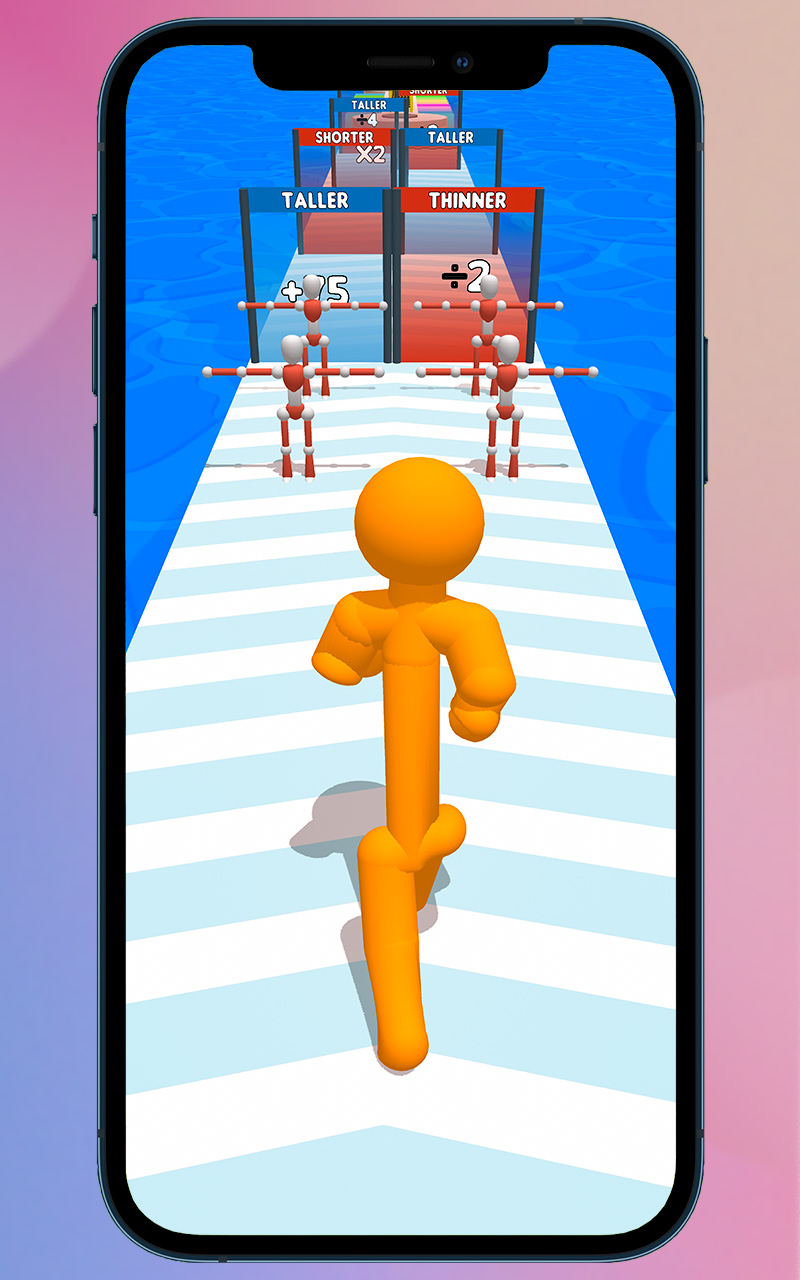 Tall Man Rush 3D Growth Race Challenge: Stickman Run Taller Blob Runner ...