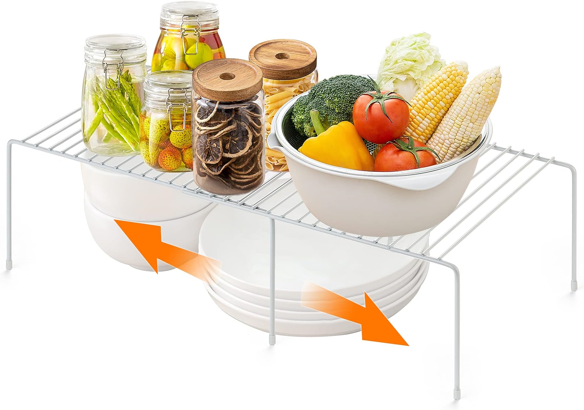 Amazon.com: Ravinte 2 Pack Freezer Shelf Organizer, Cabinet Storage ...