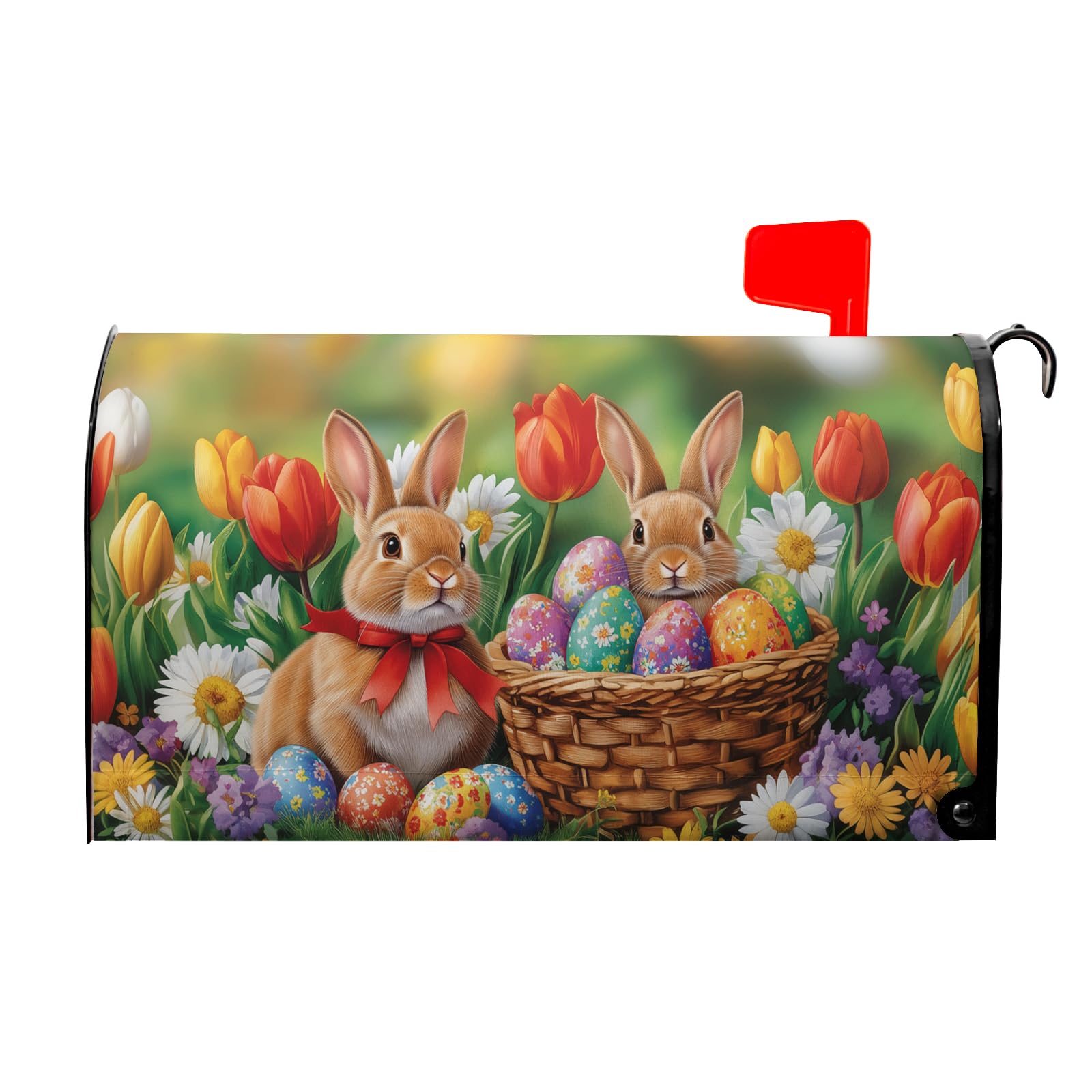 Amazon.com: Happy Easter Bunny Mailbox Covers Easter Mailbox Covers ...
