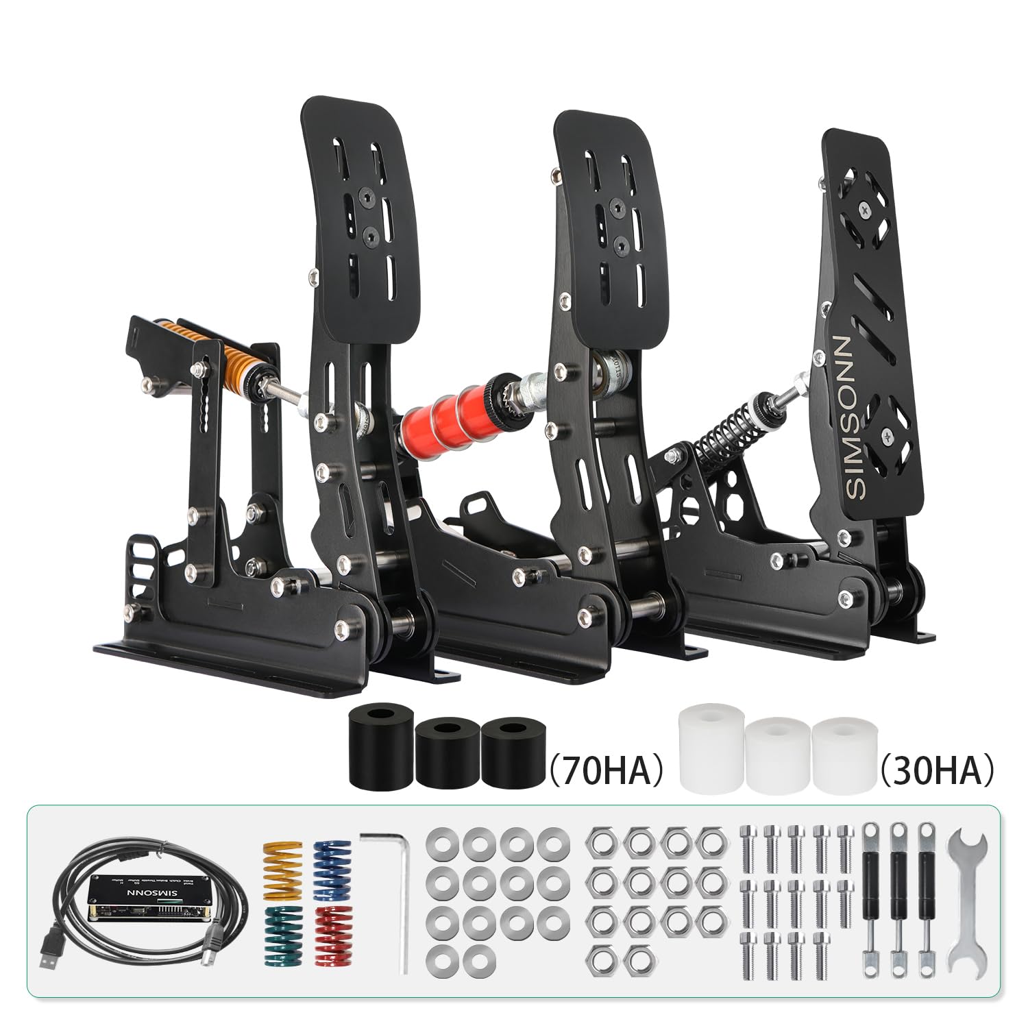 Snapklik.com : SIMSONN PRO Sim Racing Pedals PC Racing Simulator Pedals ...
