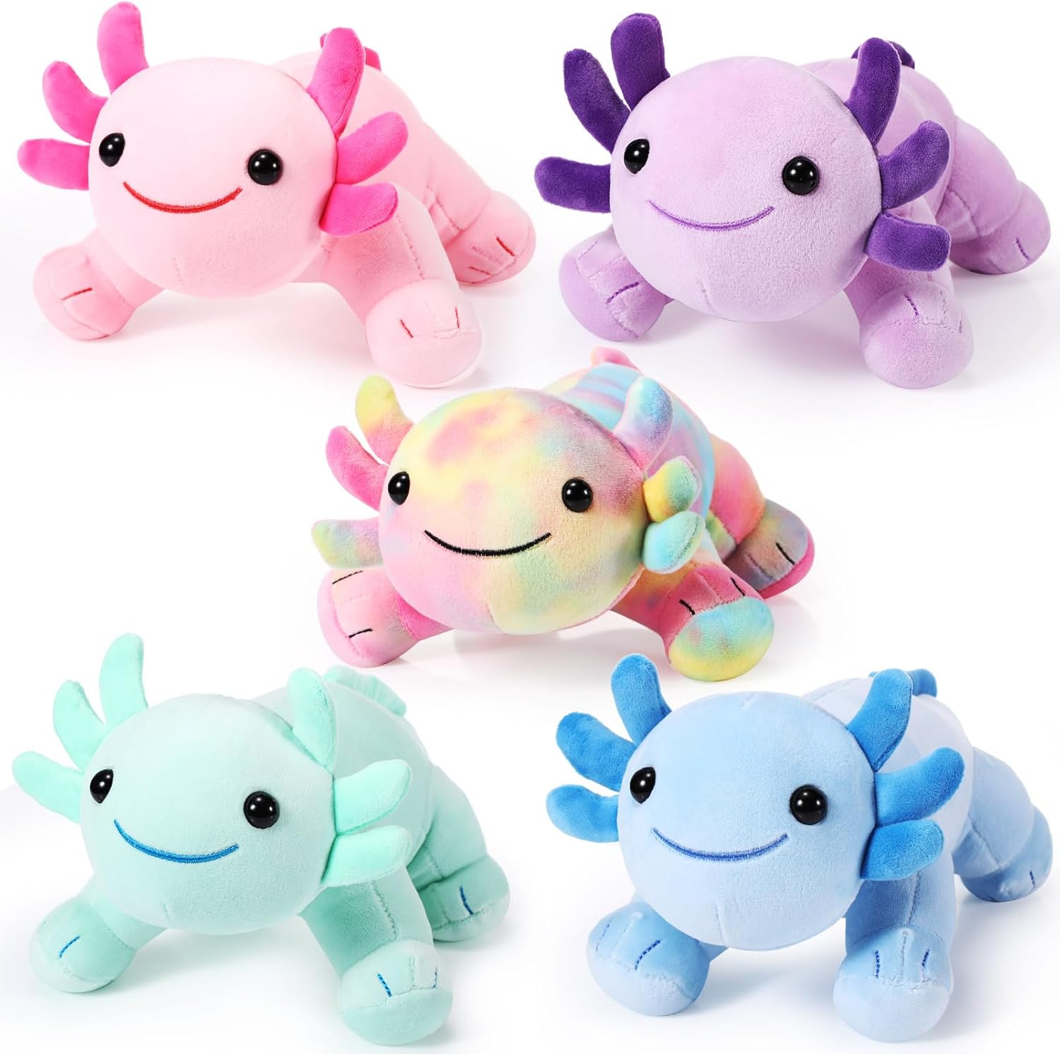 Amazon.com: Libima 5 Pcs 12 Inch Axolotl Plush Toys Stuffed Animal ...
