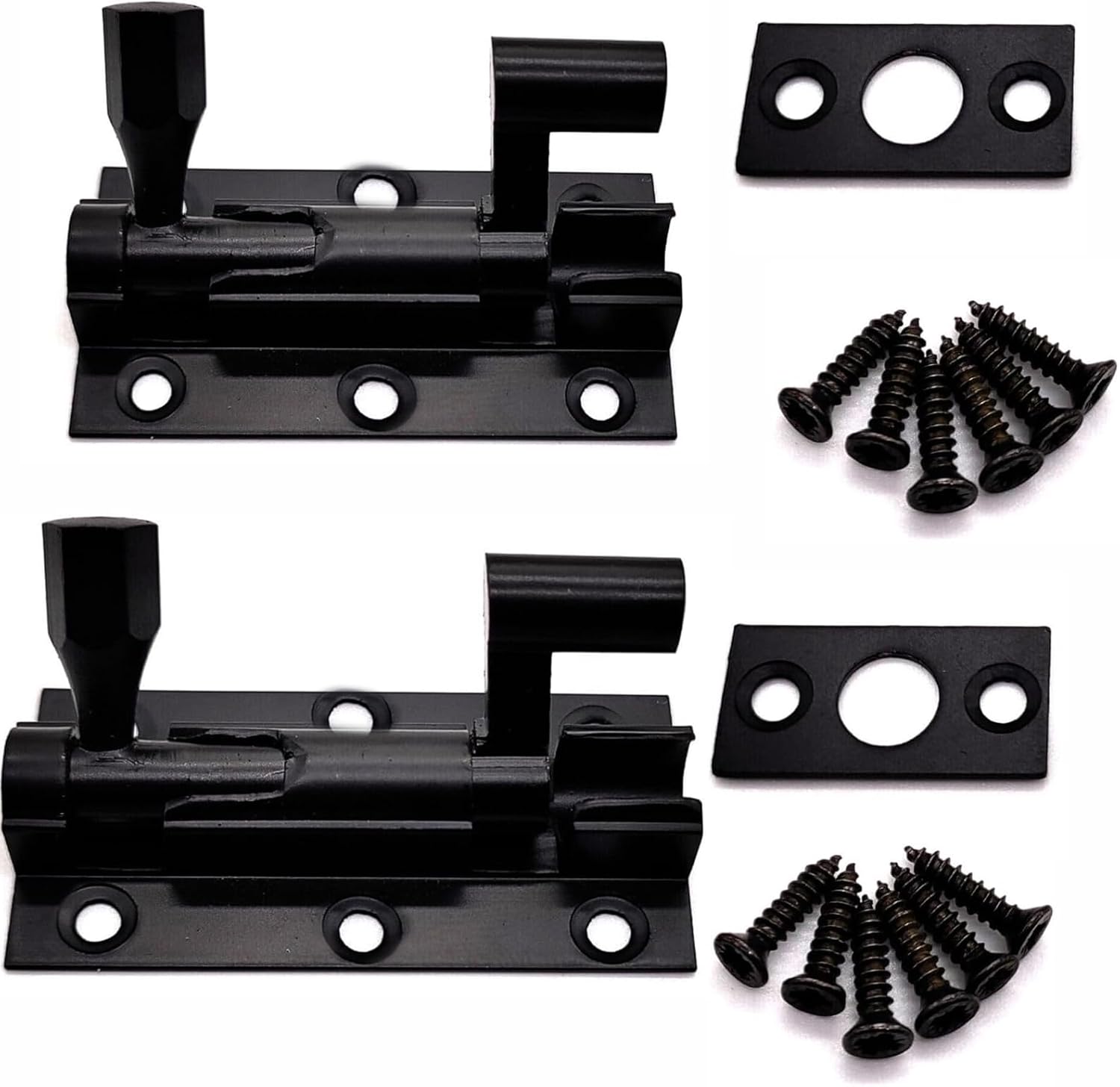 1.5 inch Bolt Lock,Durable Black Door Bolts for Internal Doors ...