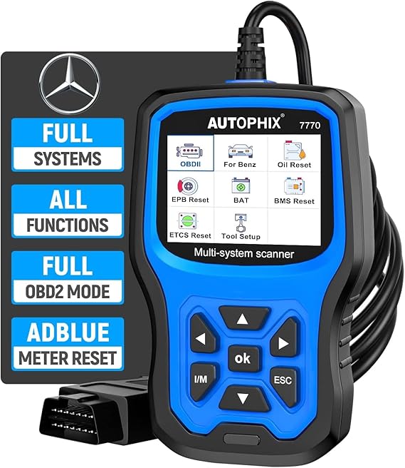 AUTOPHIX 7770 Enhanced Full Systems Car Diagnostic Tool Compatible with ...