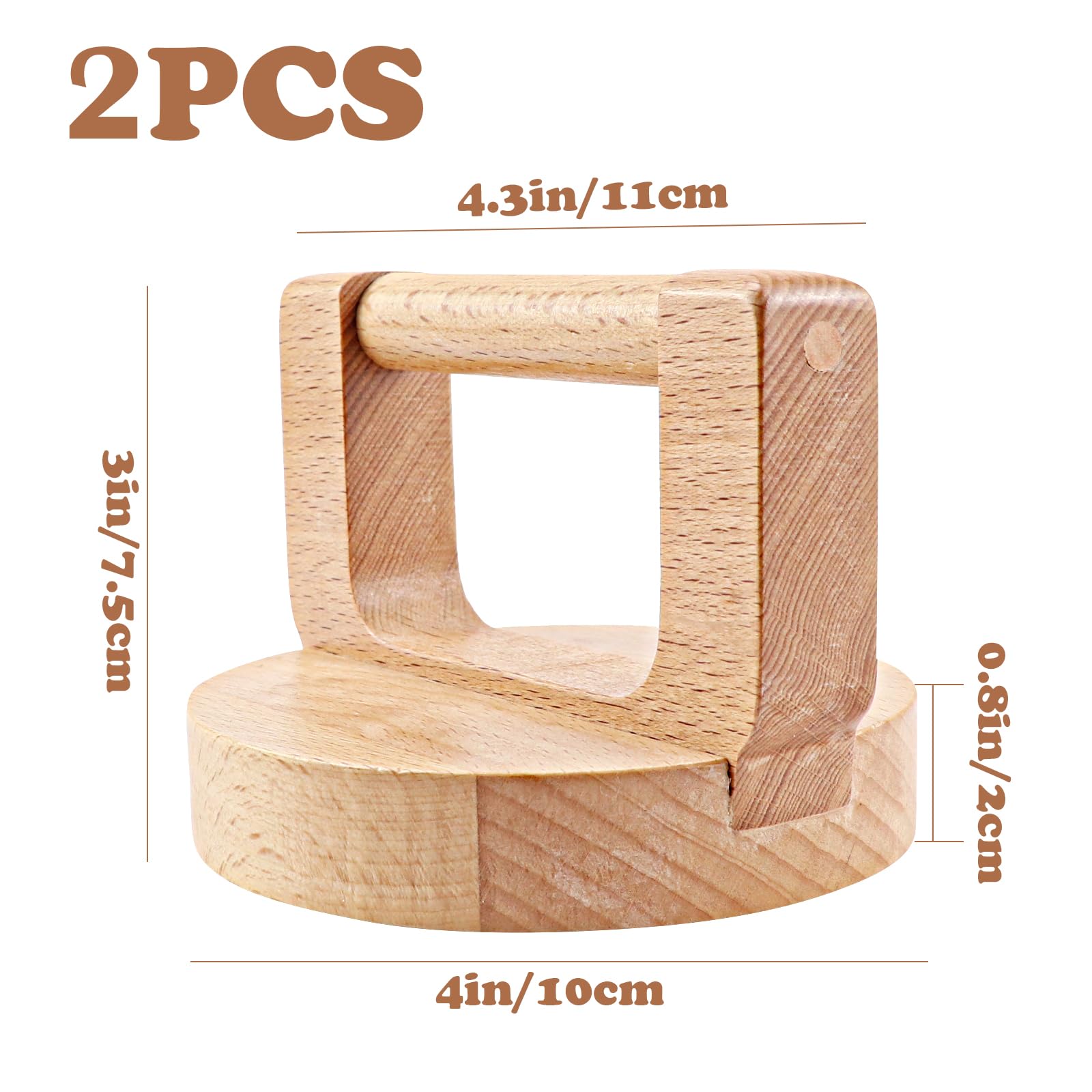 Linocut Kit Tlence 2 Pack Block Printing Baren, 4 Inch Bamboo And Wood ...