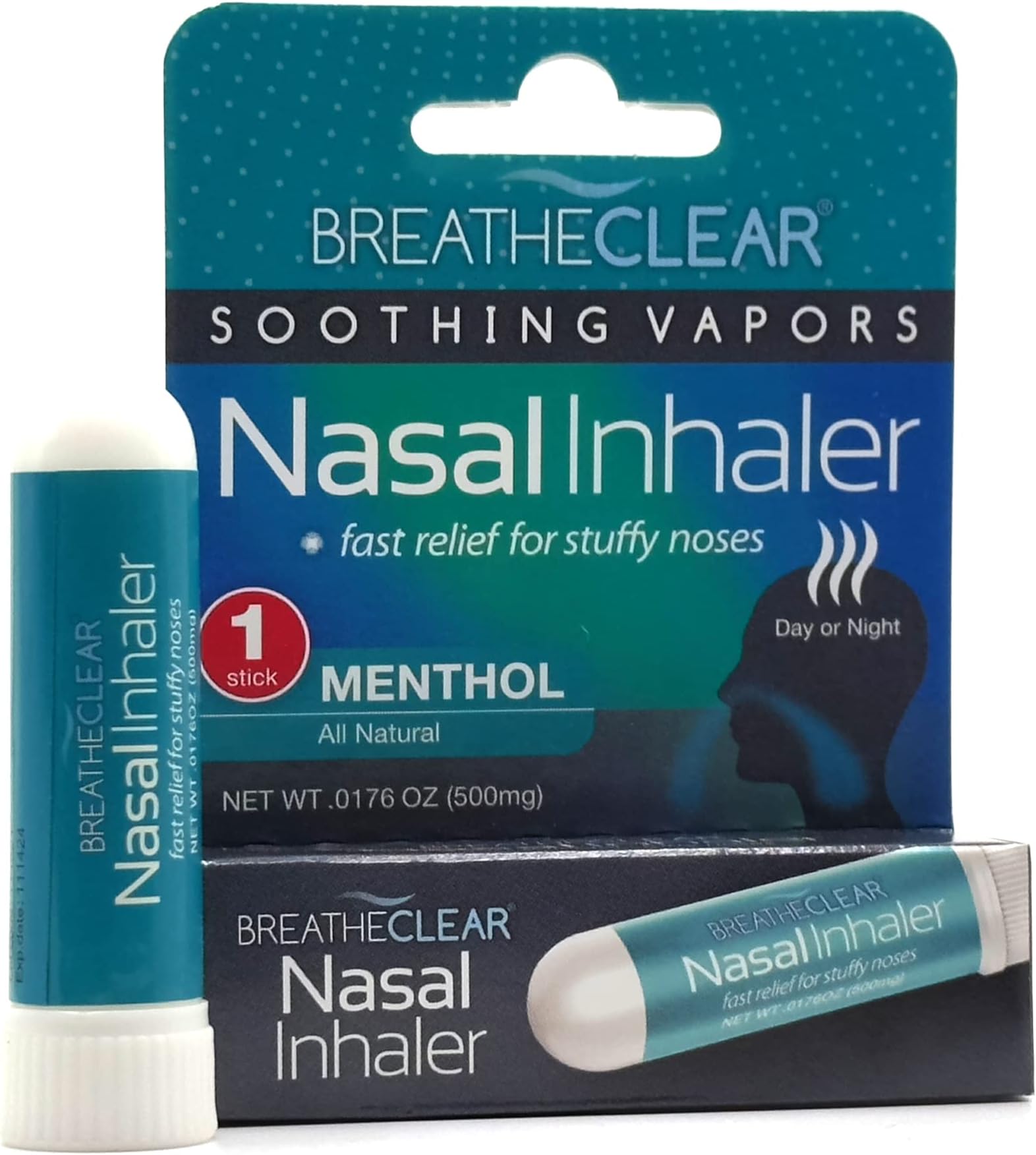 Amazon.com: Breathe Clear Soothing Vapors Nasal Inhaler - Proprietary ...