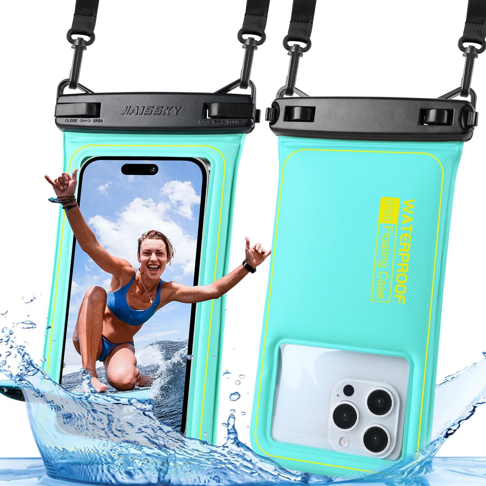Amazon.com: Krulaco IPX8 Floating Waterproof Phone Pouch: 2 Pack ...
