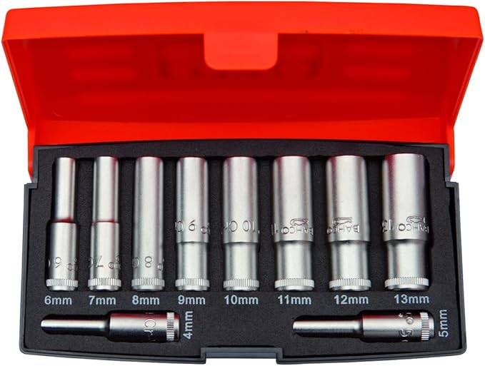 S0810L 1/4in Drive Deep Socket Set of 10 Metric - Amazon.com