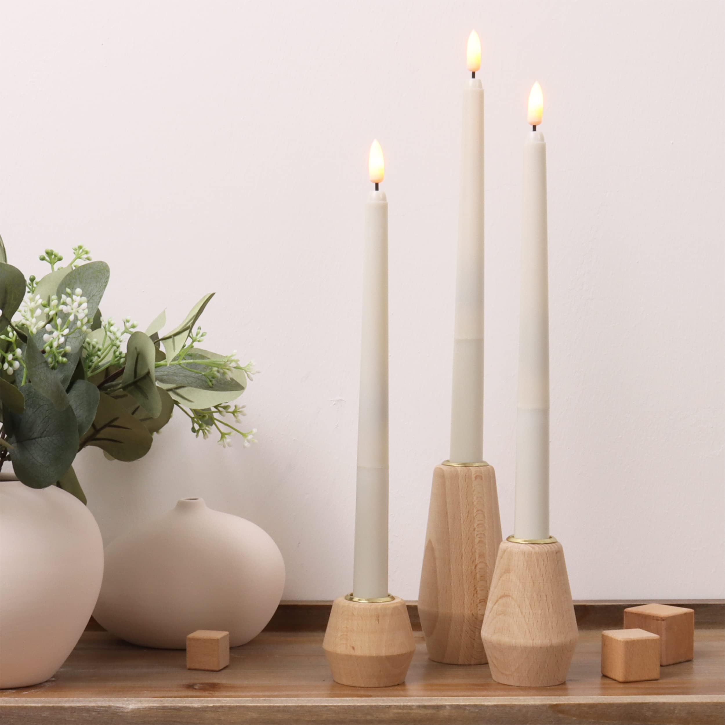 Amazon.com: SCBLOOM Taper Candle Holders for Candlesticks Ceramic ...
