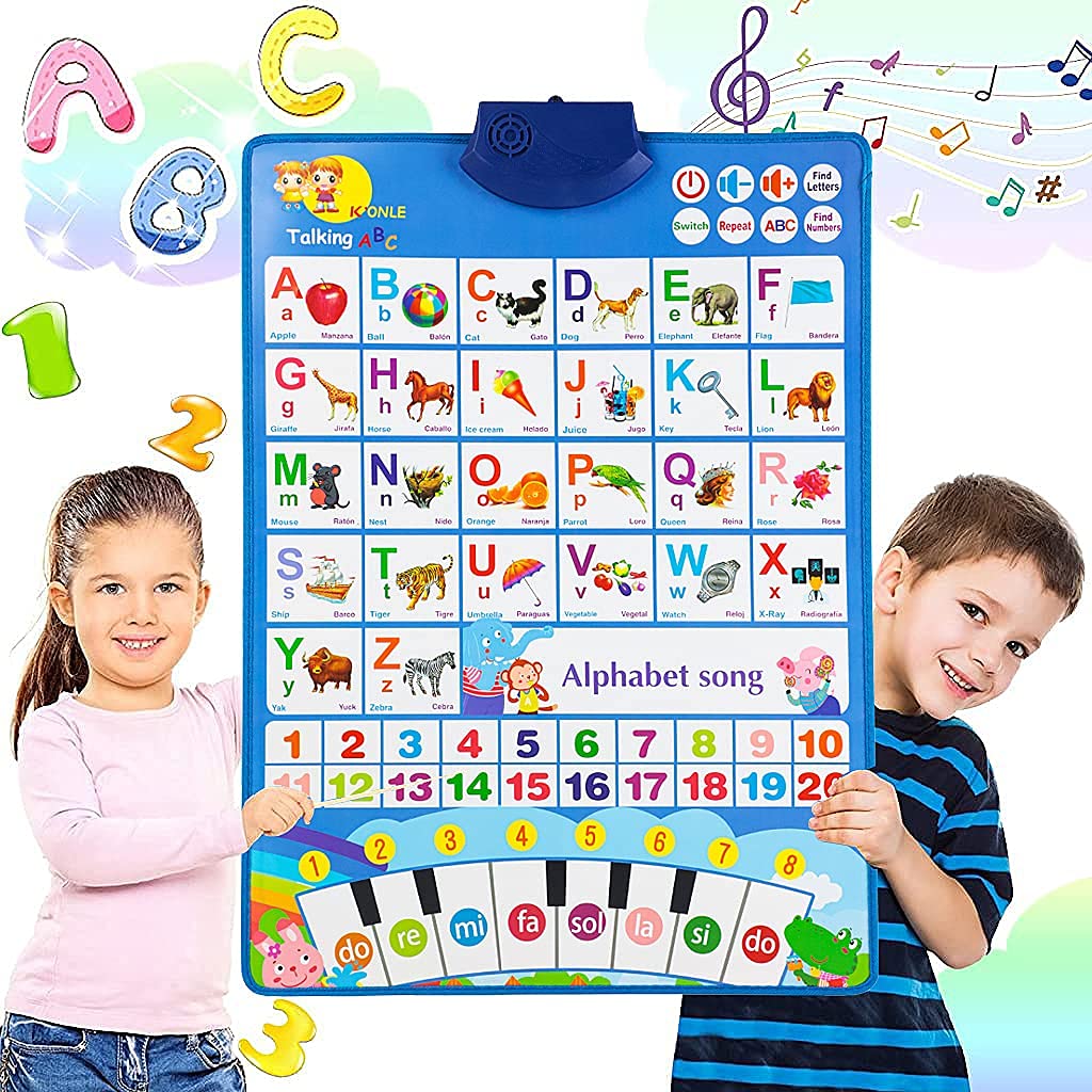 SNOWIE SOFT®Electronic Interactive Alphabet Wall Chart, Talking ABC ...