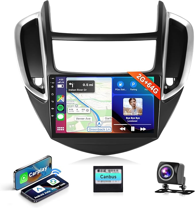 Amazon.com: 2G+64G Car Radio Stereo for Chevrolet Chevy Trax 2014-2016 ...