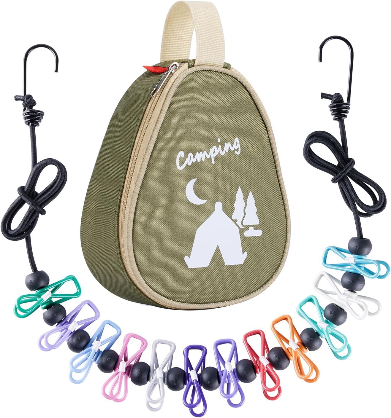 Amazon.com: Amikocrsi Travel/Portable Clothesline, Camping Essentials ...