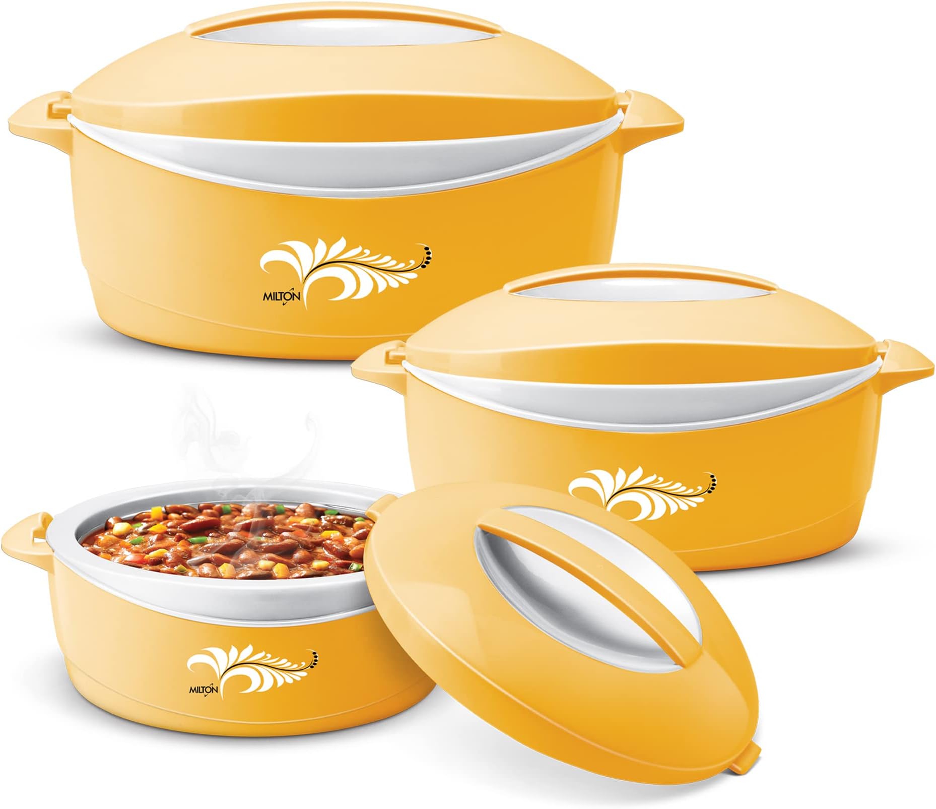 Buy Princeware Solar Casserole with Inner Stainless Steel - Set of 3 ...