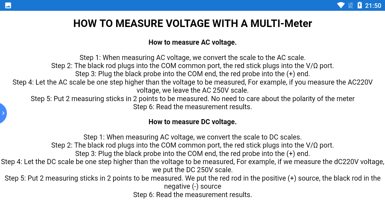 How To Use A Multimeter - App on the Amazon Appstore
