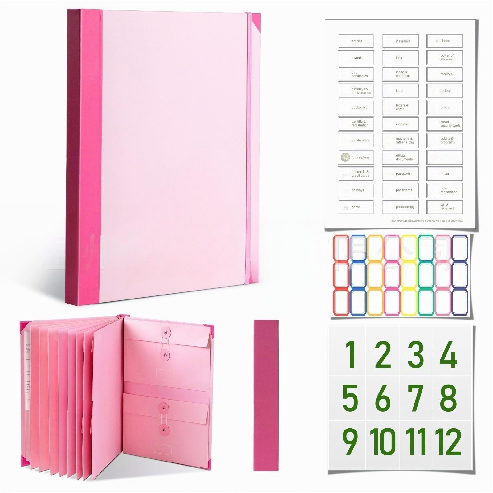 Amazon.com : MAIYELI Important Document Folder - Case I Go Missing ...