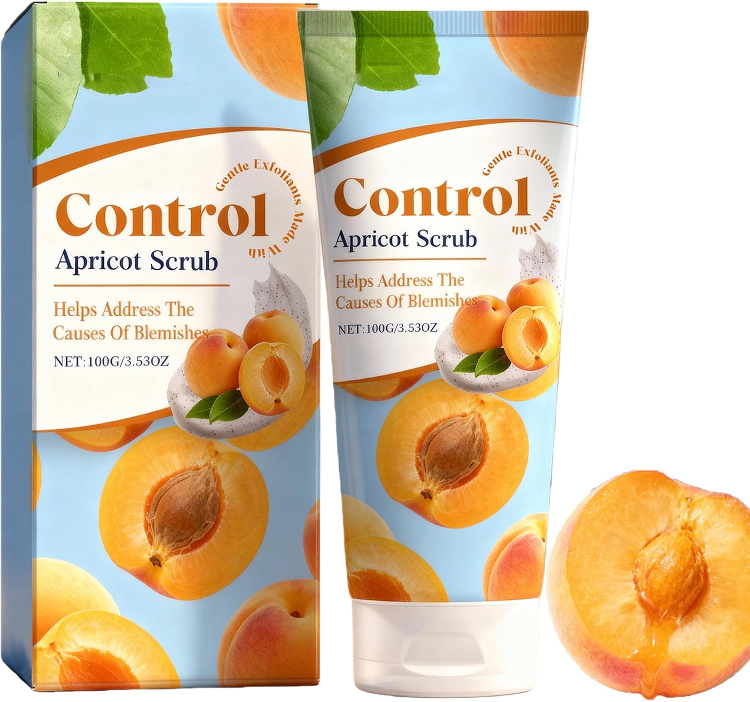 Blemish Control Apricot Scrub, Dead Skin Cell Remover for the Face ...