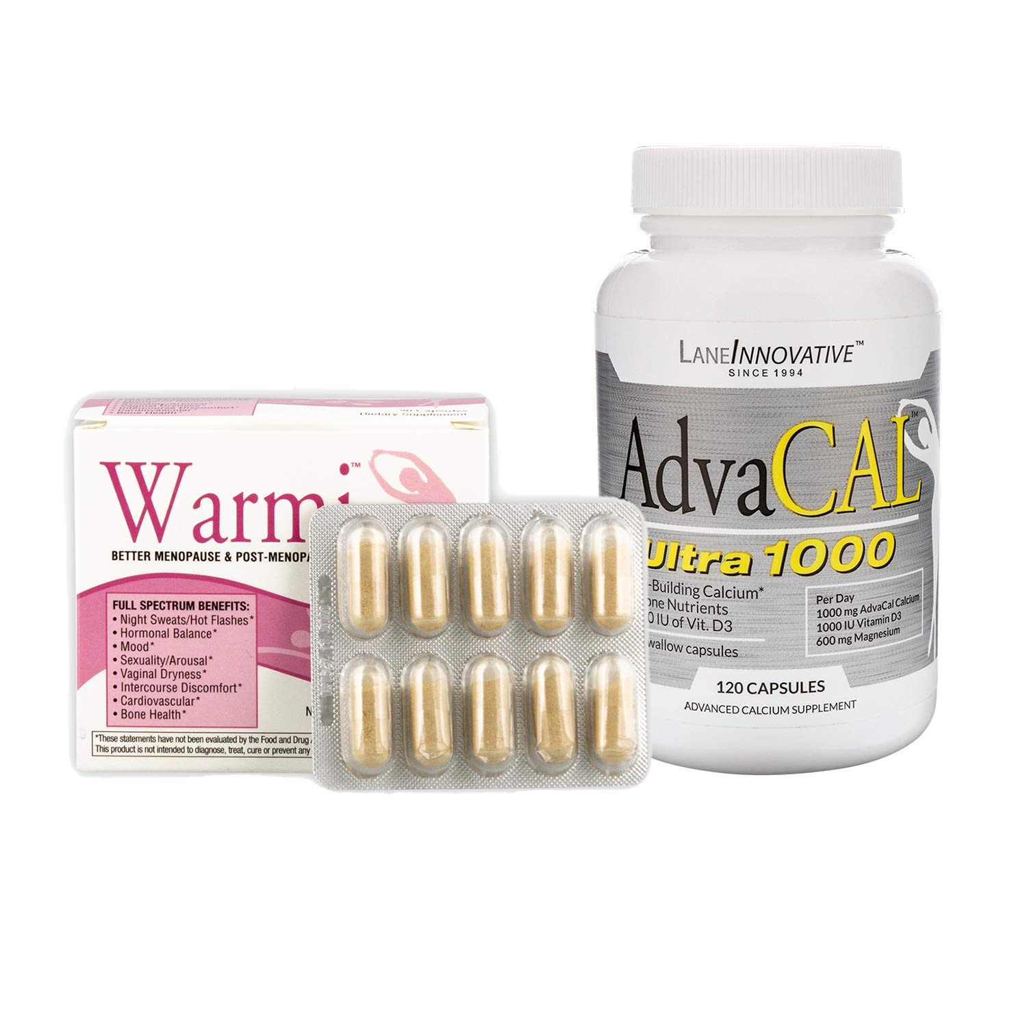 Buy Lane Innovative - Variety Pack: AdvaCal Ultra 1000 + Warmi ...