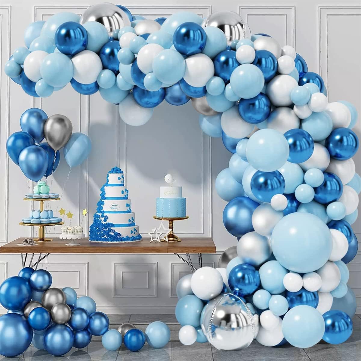 Macaron Blue Balloon Arch Garland KitBlue Lot de 101 arches de ballons ...