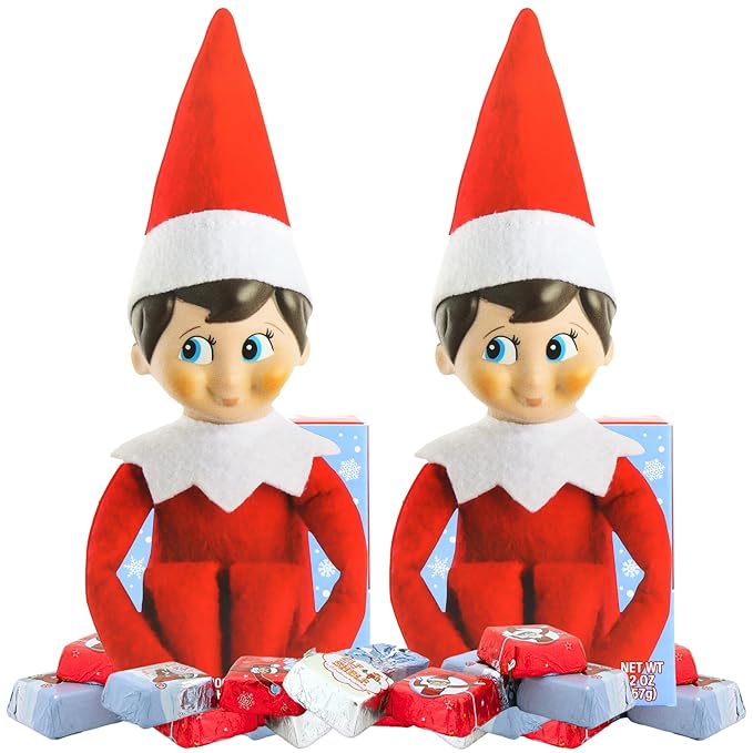 Amazon.com : Sweetzo Shelf Elf Box Chocolate Gift Set, Individually ...