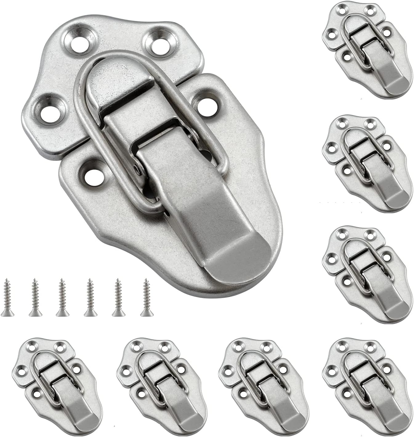 10Pack Metal Duckbilled Box Hasp Lock Toggle Latch Catch for Wooden ...