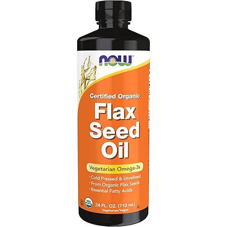 Amazon.com : Flora Certified Organic Flax Seed Oil - Cold Pressed ...
