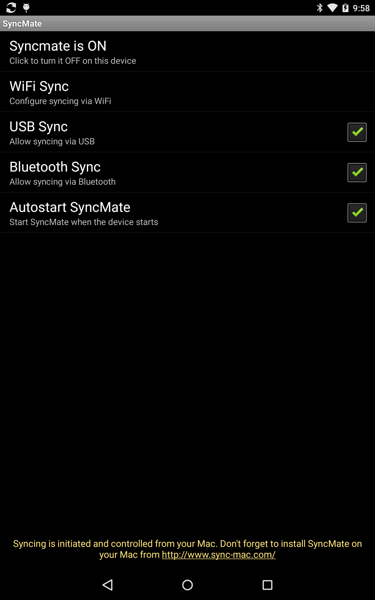 SyncMate for Android - App on Amazon Appstore