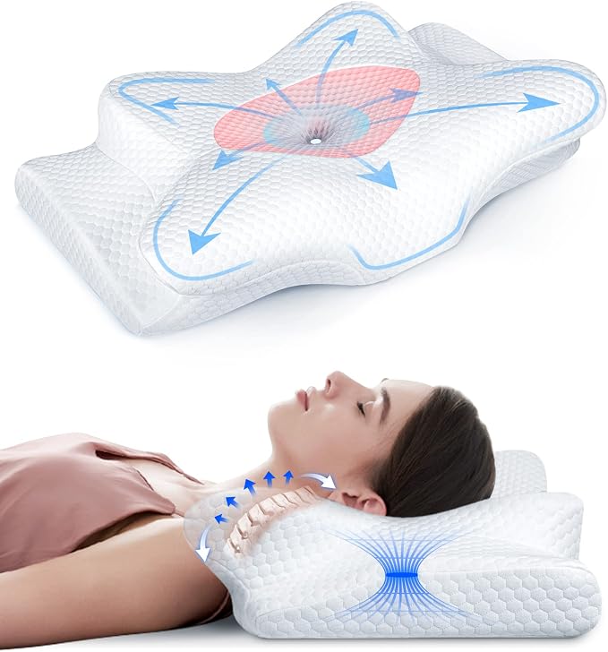 Amazon.com: Emircey Adjustable Cervical Pillow for Neck and Shoulder ...