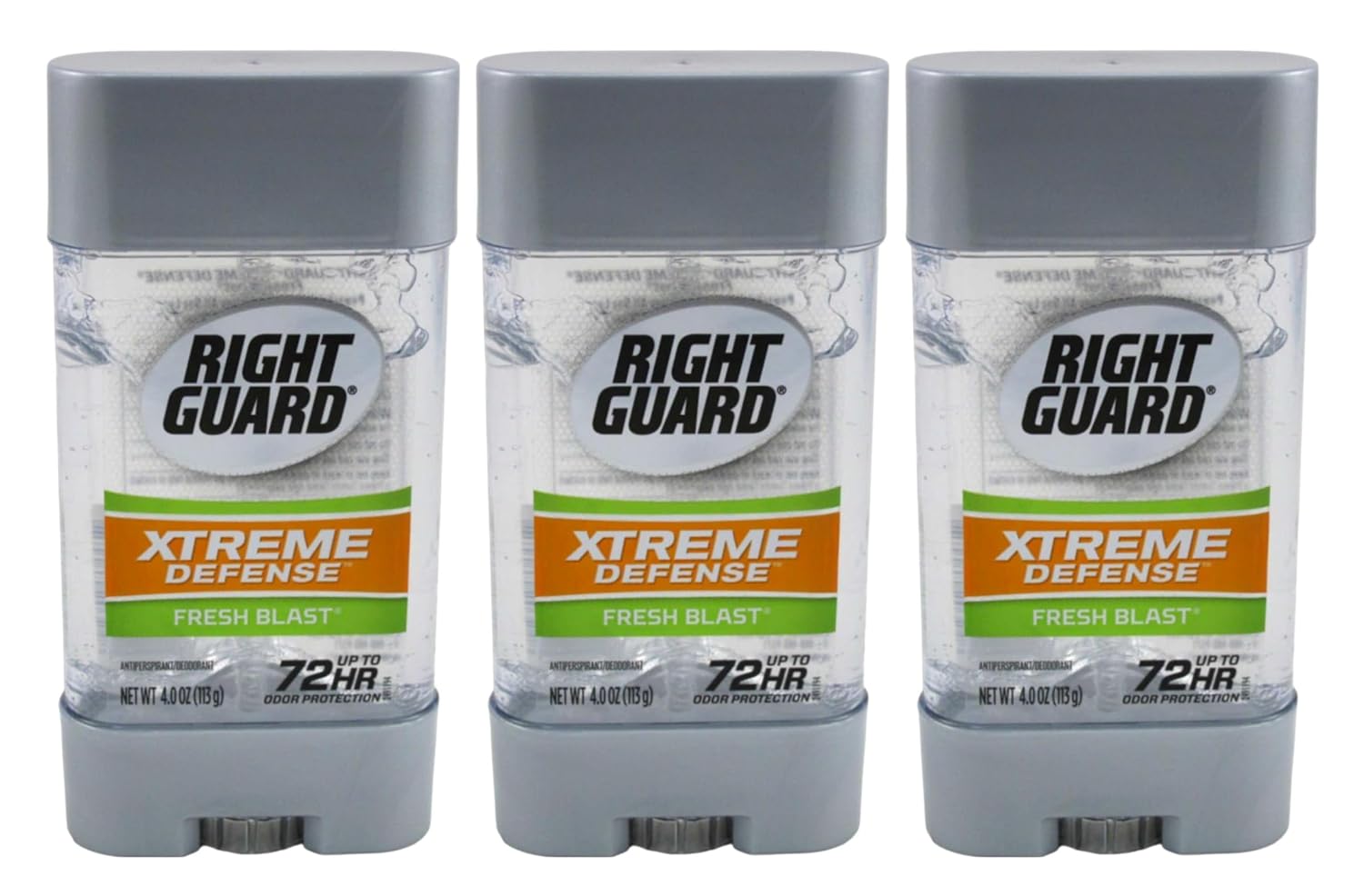 Amazon.com : Right Guard Xtreme Defense Fresh Blast Gel 4 Ounce 72Hr ...