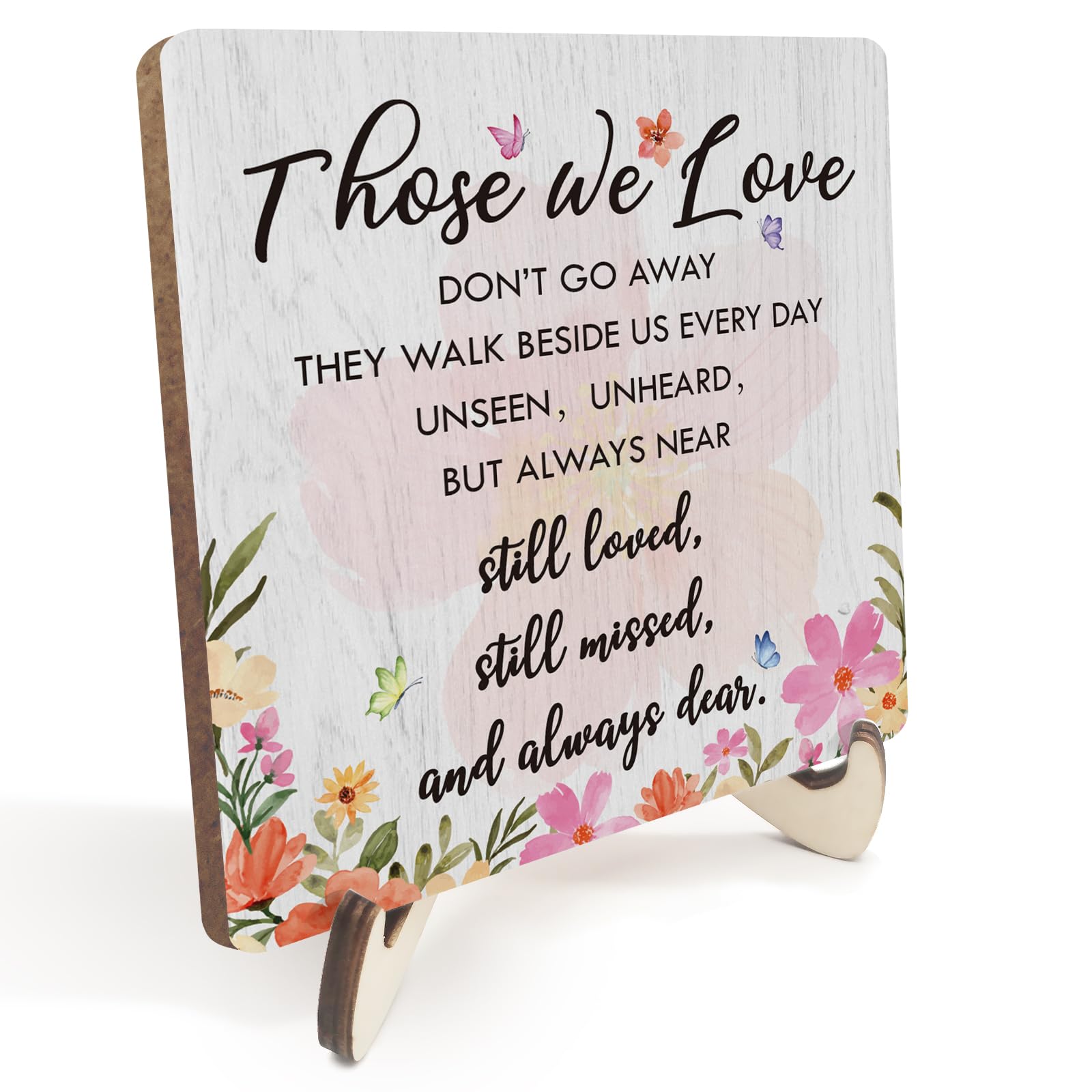 Amazon.com: Memorial Gifts Rustic Wooden Desk Decor Inspirational ...