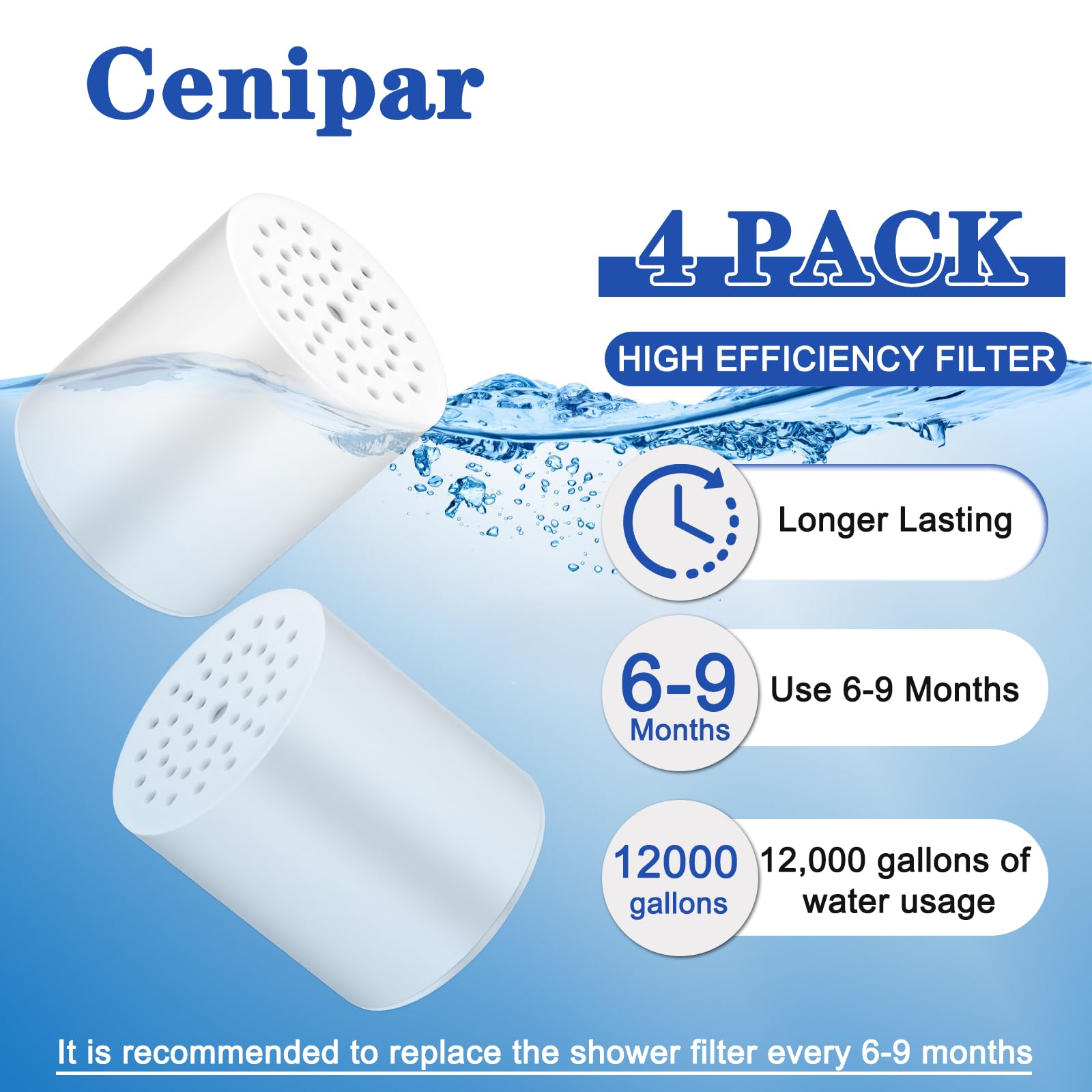 Snapklik.com : 20 Stage Shower Filter Replacement Shower Cartridge Filter
