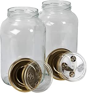 myFERMENTS - Glasburkar med lock | 4,25 L för Kombucha, Kimchi, Kefir ...