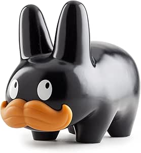 Kidrobot Stache Labbit Vinyl Figure 10 inch Black : Amazon.co.uk: Toys ...