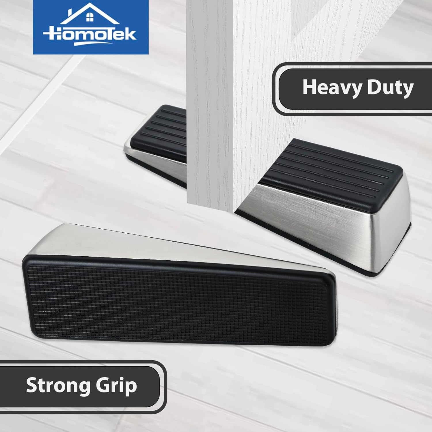 Snapklik.com : 4 Pack Door Stops For Bottom Of Door, Heavy Duty Wedge ...
