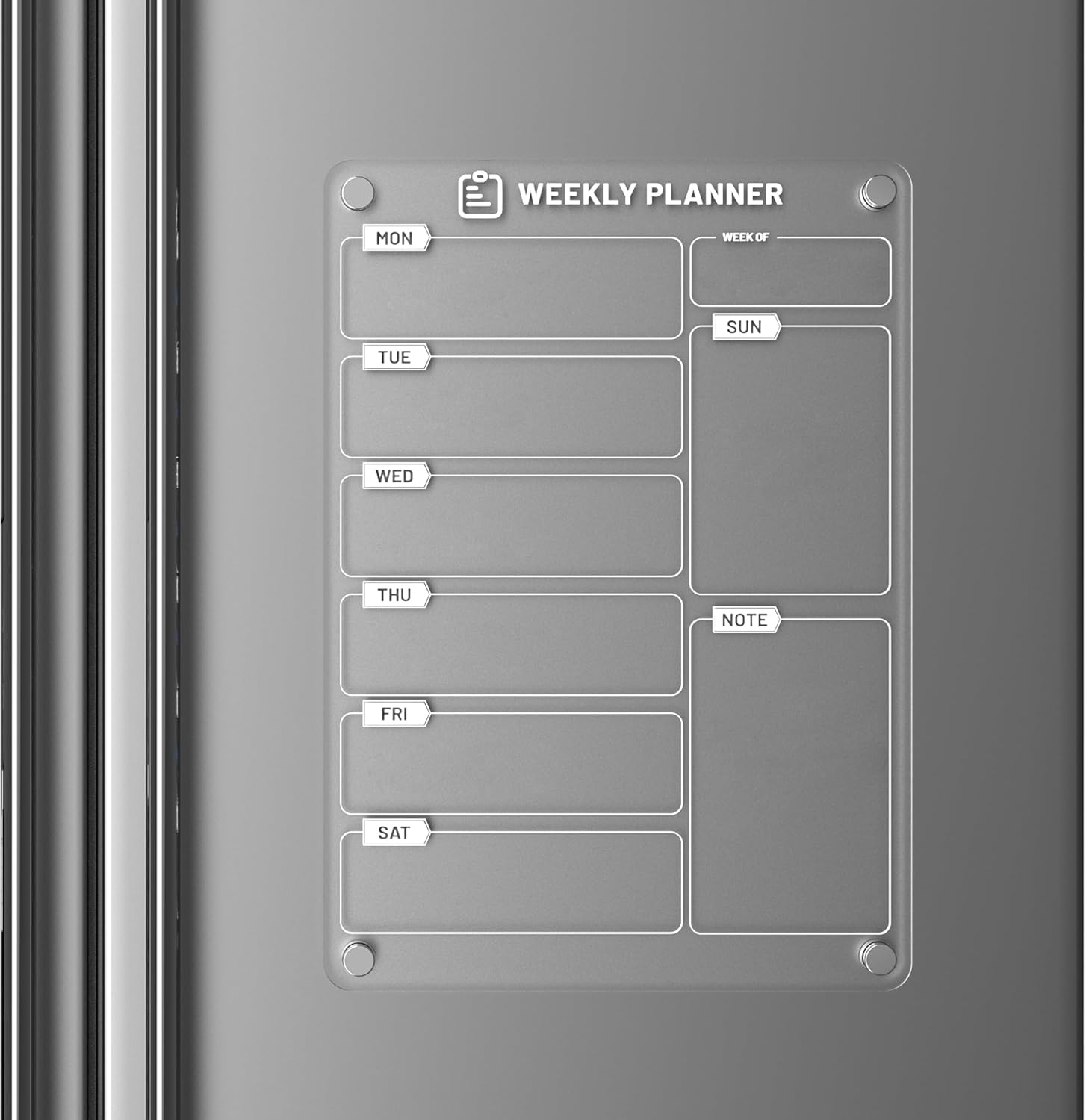 Amazon.com : Langaelex Magnetic Meal Planner for Kitchen Fridge Clear ...
