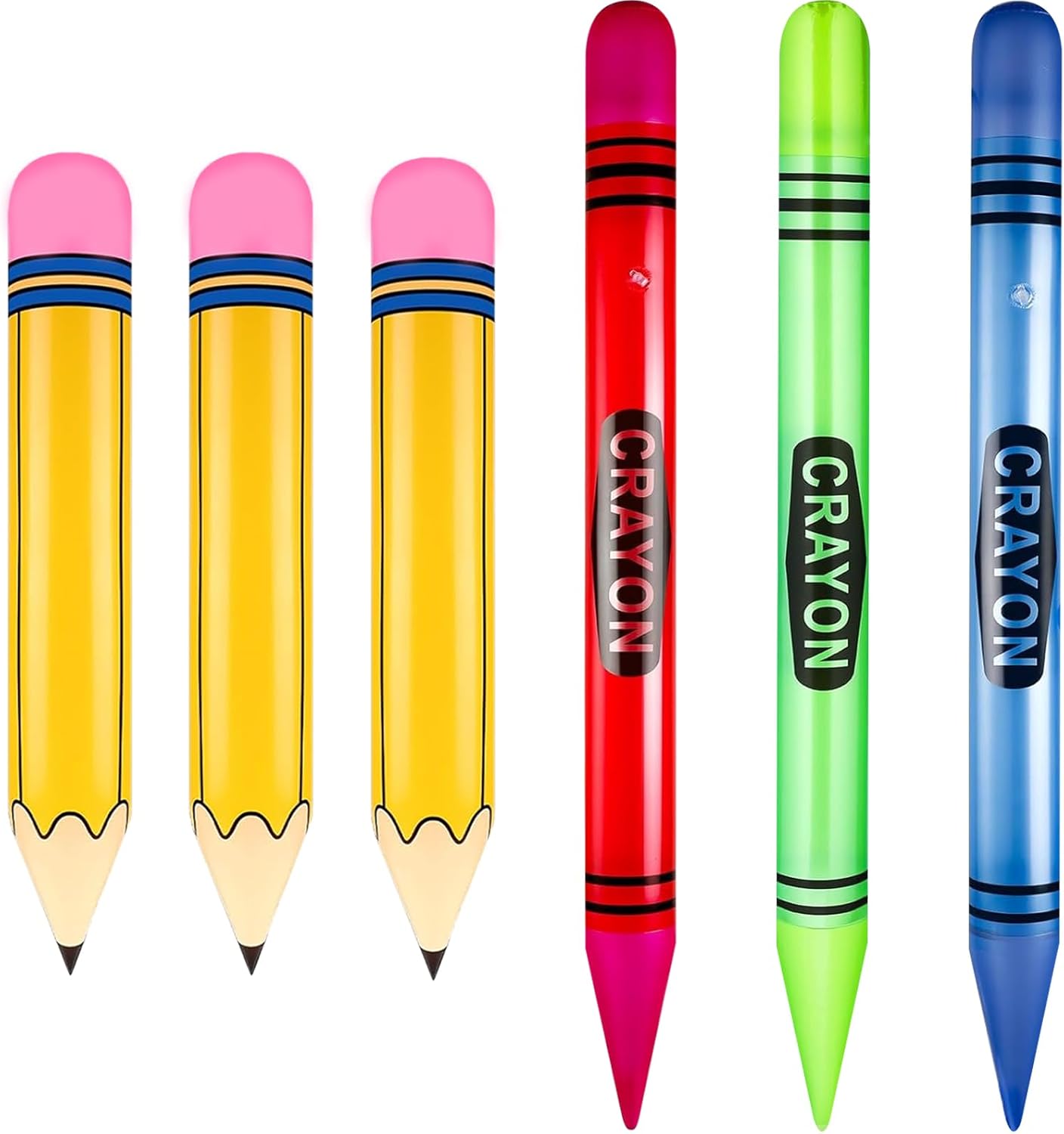 6 Pcs Giant Large Inflatable Crayons Hanging Neon Bahrain | Ubuy